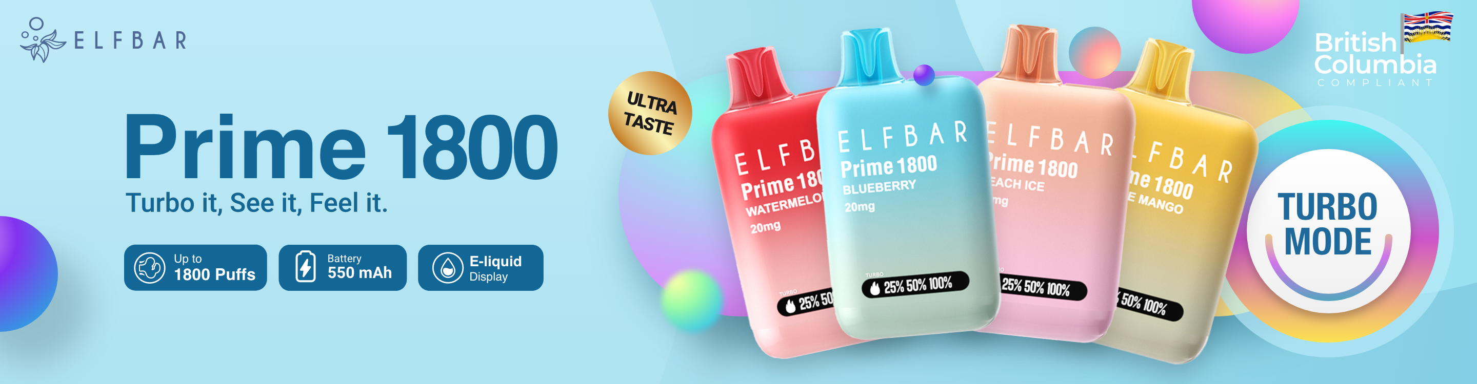 Elf Bar Prime 1800 √ Shop all Flavours in Canada from $15.99
